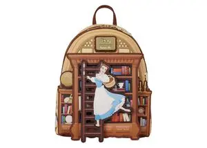 Disney D23 Exclusive Beauty And The Beast Belle Book Shop Mini Backpack - Brown