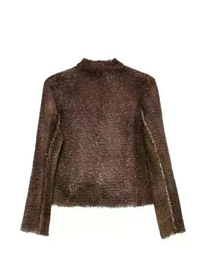 Avant Toi Raw-edge Tweed Jacket