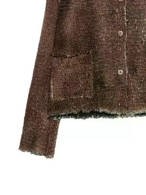 Avant Toi Raw-edge Tweed Jacket