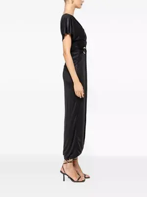 NISSA Metallic Detail Midi Dress