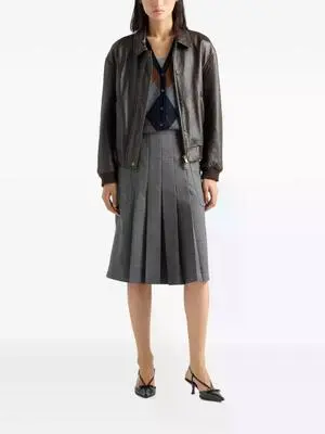 Prada Argyle Cashmere Cardigan