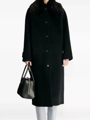 Loulou De Saison Yrsa Detachable Faux-fur Collar Coat