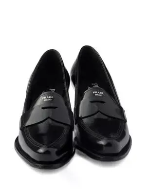 Prada Brushed Leather Loafers