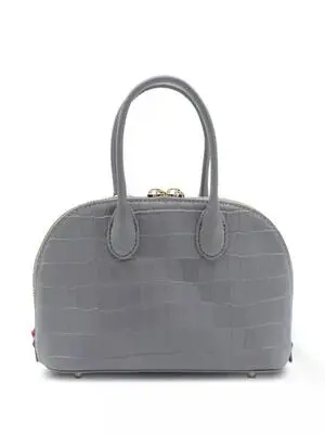 SELF-PORTRAIT Mini Croc-effect Leather Tote Bag