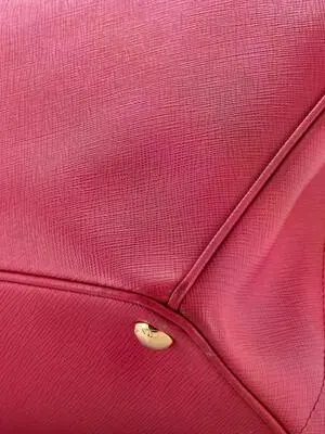 Prada Lux Saffiano Leather Medium Tote Bag - Pink