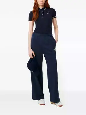 Lacoste Logo-embroidered Wide-leg Track Pants