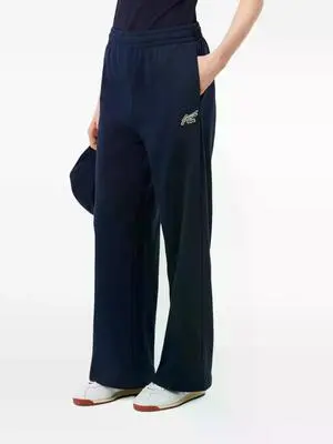 Lacoste Logo-embroidered Wide-leg Track Pants
