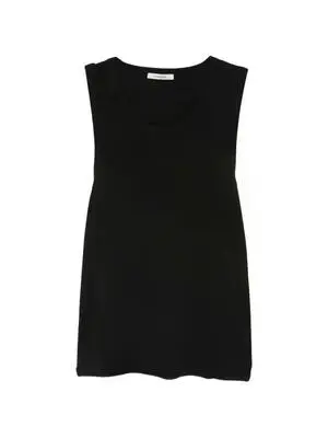 ENTIRE STUDIOS Ribbed-knit Tank Top - Black