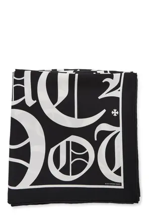Chrome Hearts Multicolor Cross Silk Scarf