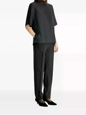 Loulou De Saison Dana Faux-fur Trim Blouse