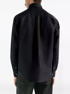 LEMAIRE Button-down Shirt In Linen And Cotton Chambray