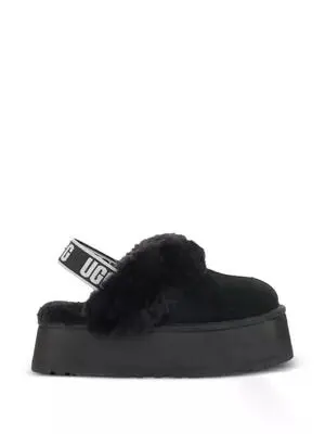 UGG Funkette Shearling-trim Platform Sandals