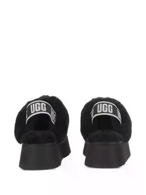 UGG Funkette Shearling-trim Platform Sandals