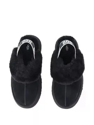 UGG Funkette Shearling-trim Platform Sandals