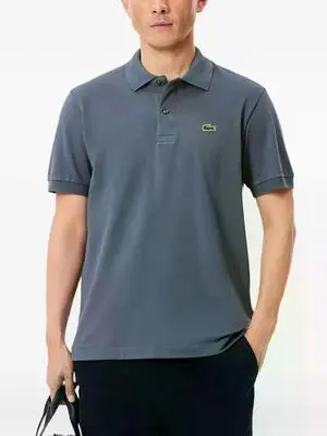 Lacoste L.12.12 Logo-patch Piqué Polo Shirt - Grey