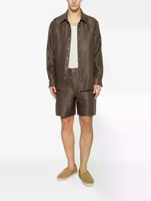 GOD'S TRUE LINEN Long-sleeve Linen Shirt