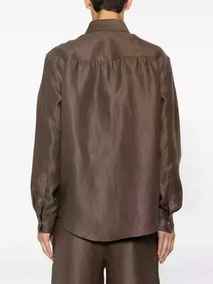 GOD'S TRUE LINEN Long-sleeve Linen Shirt