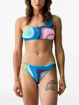 Kurt Geiger Wave-pattern Bikini Bottoms