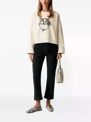 Pinko Love Birds-embroidered Jeans