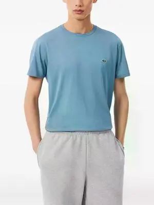 Lacoste Pima Logo-patch T-shirt - Blue