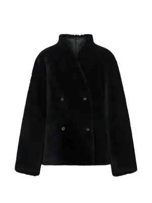 Loulou De Saison Catherine Shearling Jacket - Black