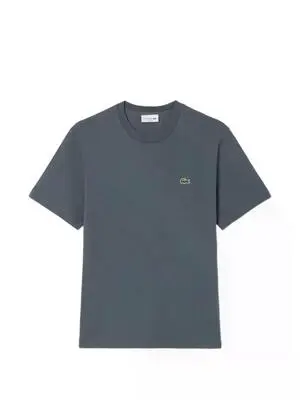 Lacoste Logo-patch Crew-neck T-shirt - Grey