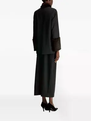 Loulou De Saison Goa Faux-fur-trim Virgin Wool Coat