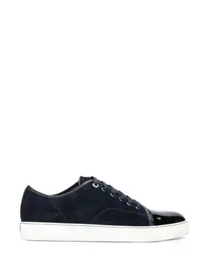 LANVIN Dbb1 Sneakers In Patent Leather And Suede - Blue