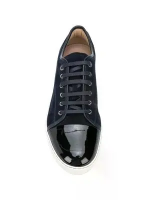 LANVIN Dbb1 Sneakers In Patent Leather And Suede