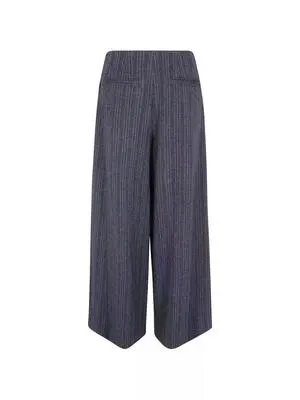 Paul Smith Pinstripe Wide-leg Trousers - Grey