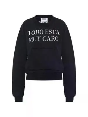 Moschino Embroidered Logo Crewneck Sweatshirt