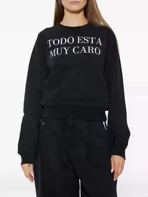 Moschino Embroidered Logo Crewneck Sweatshirt