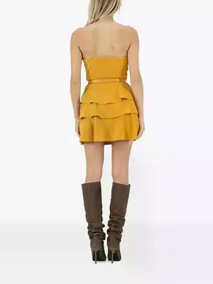 Elisabetta Franchi Belted Tiered Mini Dress