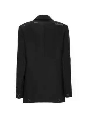 Off-White Logo-print Single-breasted Jacket