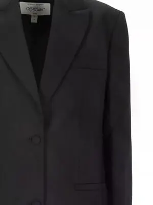 Off-White Logo-print Single-breasted Jacket