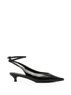 BIBI LOU Noe Pointed-toe Buckled-strap Pumps