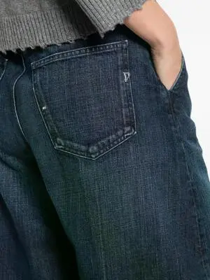 DONDUP Wide-leg Dark Wash Jeans - Blue