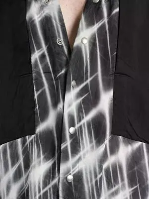 Rick Owens Larry Graphic-print Panelled Shirt