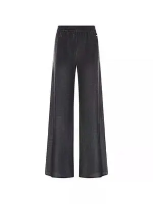 Gucci Metallic-effect High-waisted Trousers