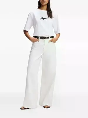 BOSS Logo-embroidered T-shirt