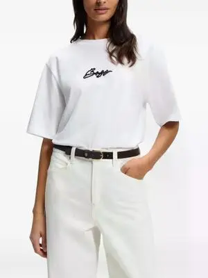 BOSS Logo-embroidered T-shirt