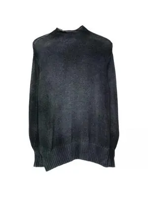 Avant Toi Faded-effect Mock-neck Sweater