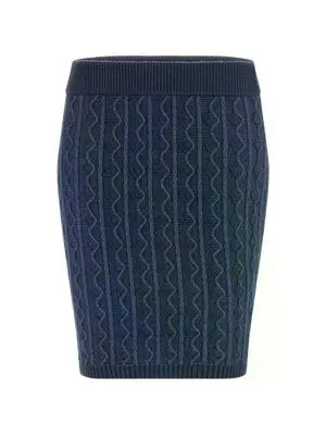Guess Cable-knit Mini Skirt - Blue