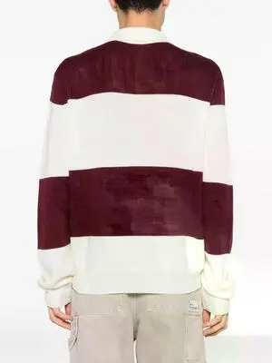 A.p.c. Striped Polo-collar Sweater