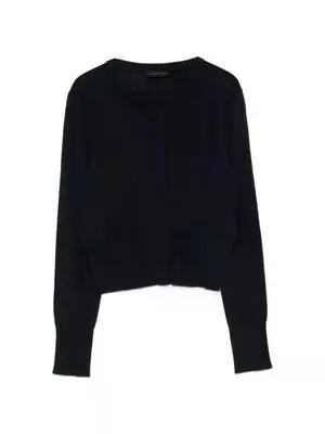LE PETIT PULLE Button-fastening Cropped Cardigan - Blue