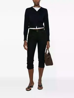 LE PETIT PULLE Button-fastening Cropped Cardigan