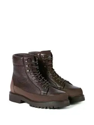 Brunello Cucinelli Grained-leather Suede Boots