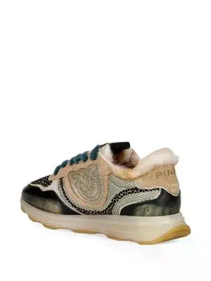 Pinko Love Birds Animal-print Sneakers