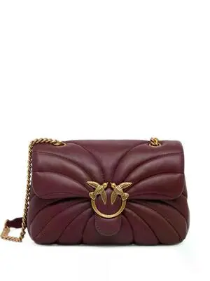Pinko Love Birds Chevron-quilted Crossbody Bag