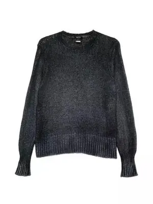 Avant Toi Ribbed-knit Crew-neck Sweater
